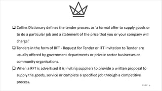 How does the tender process work? | PPT | Free Download