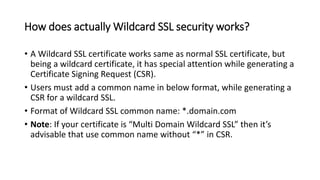 How Does The Wildcard SSL Work? | PPTX