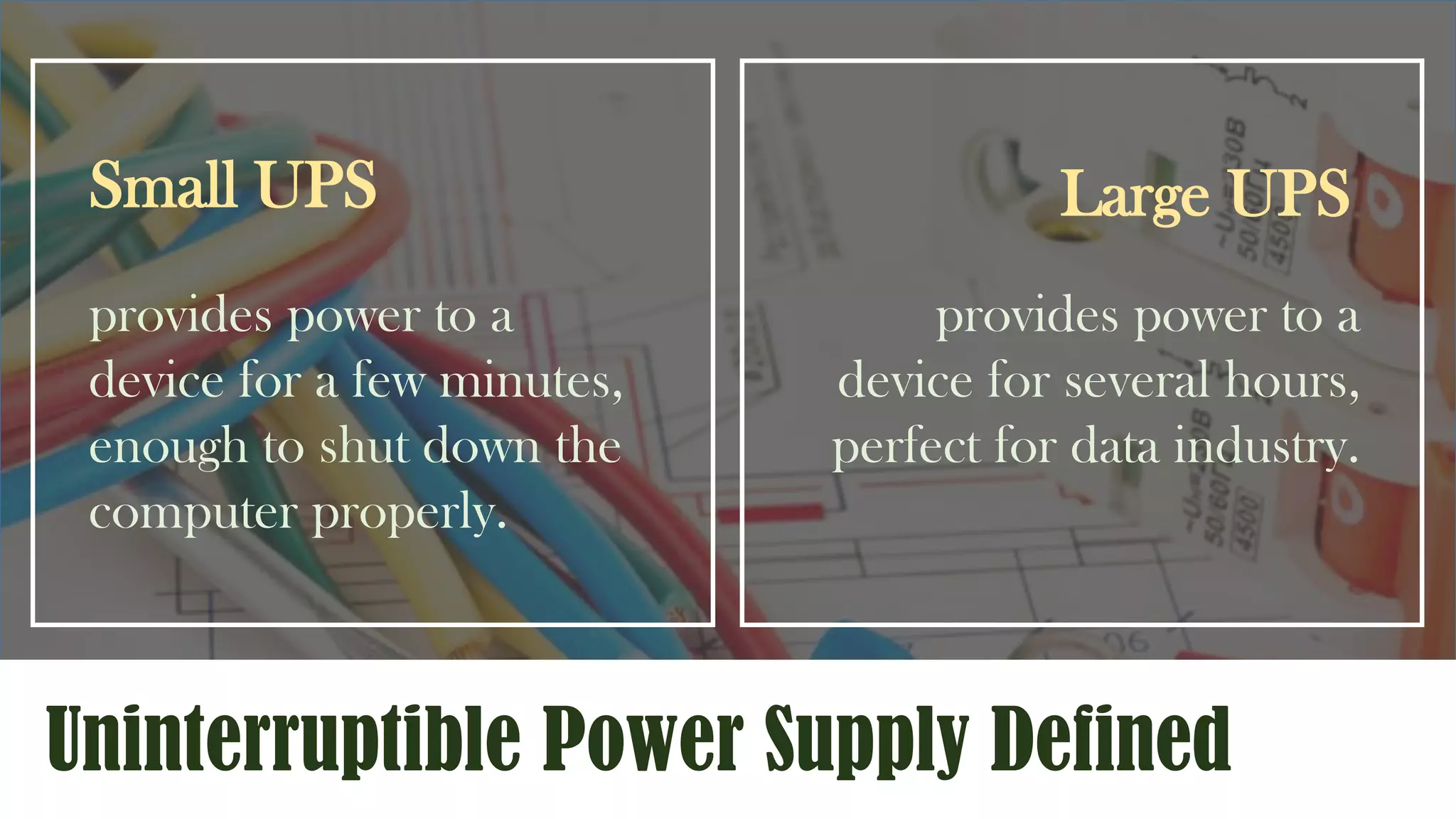 How does ups works | PPT