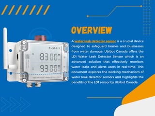 How Does Work Water Leak Detector Sensor | PDF