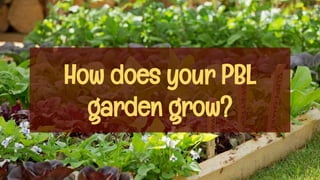 How Does Your PBL Garden Grow? | PDF