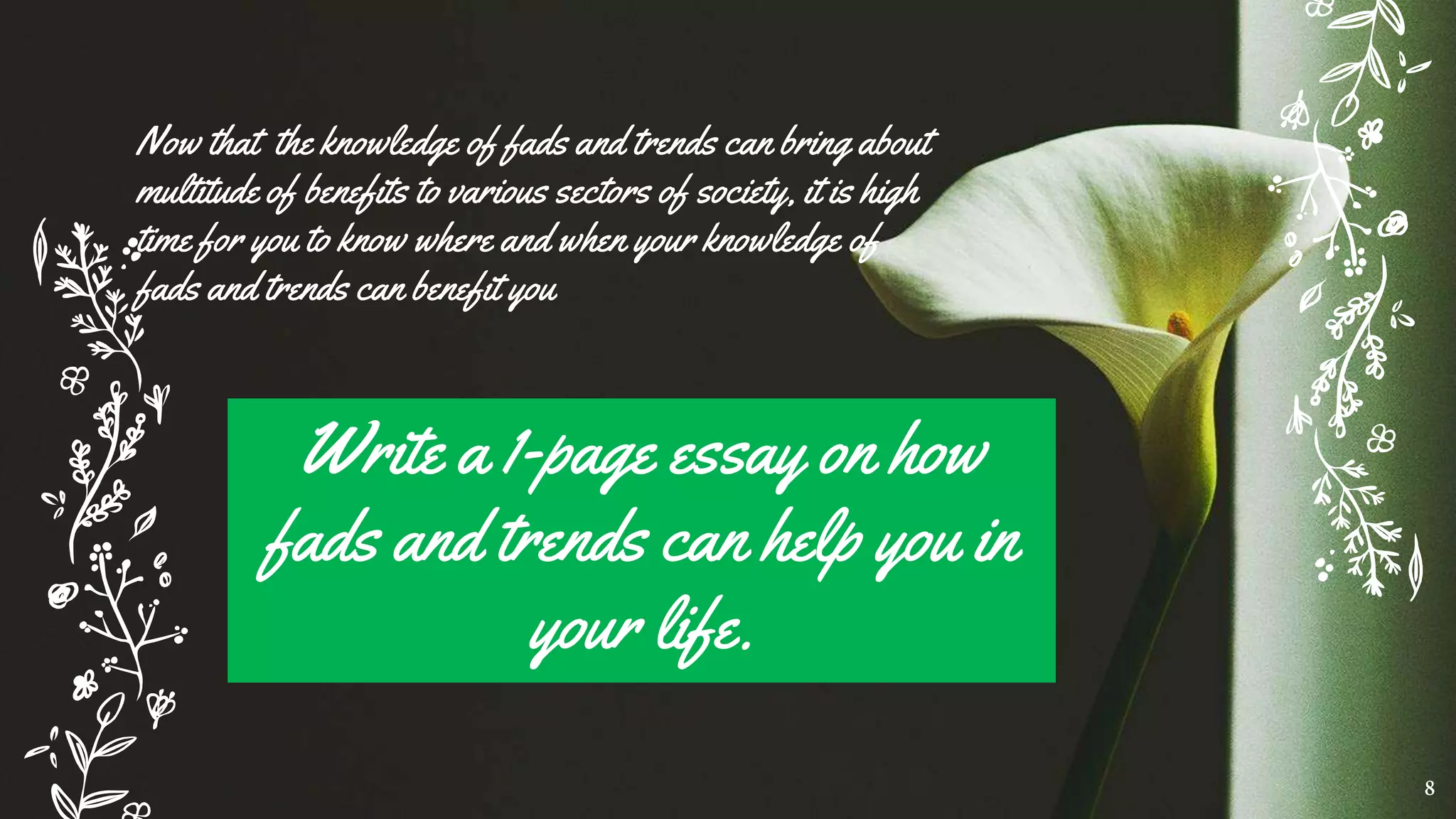 How do fads and trends come about | PPTX