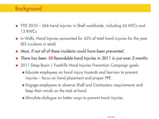 How do hand injuries happen, how to prevent them a shell presentation | PDF