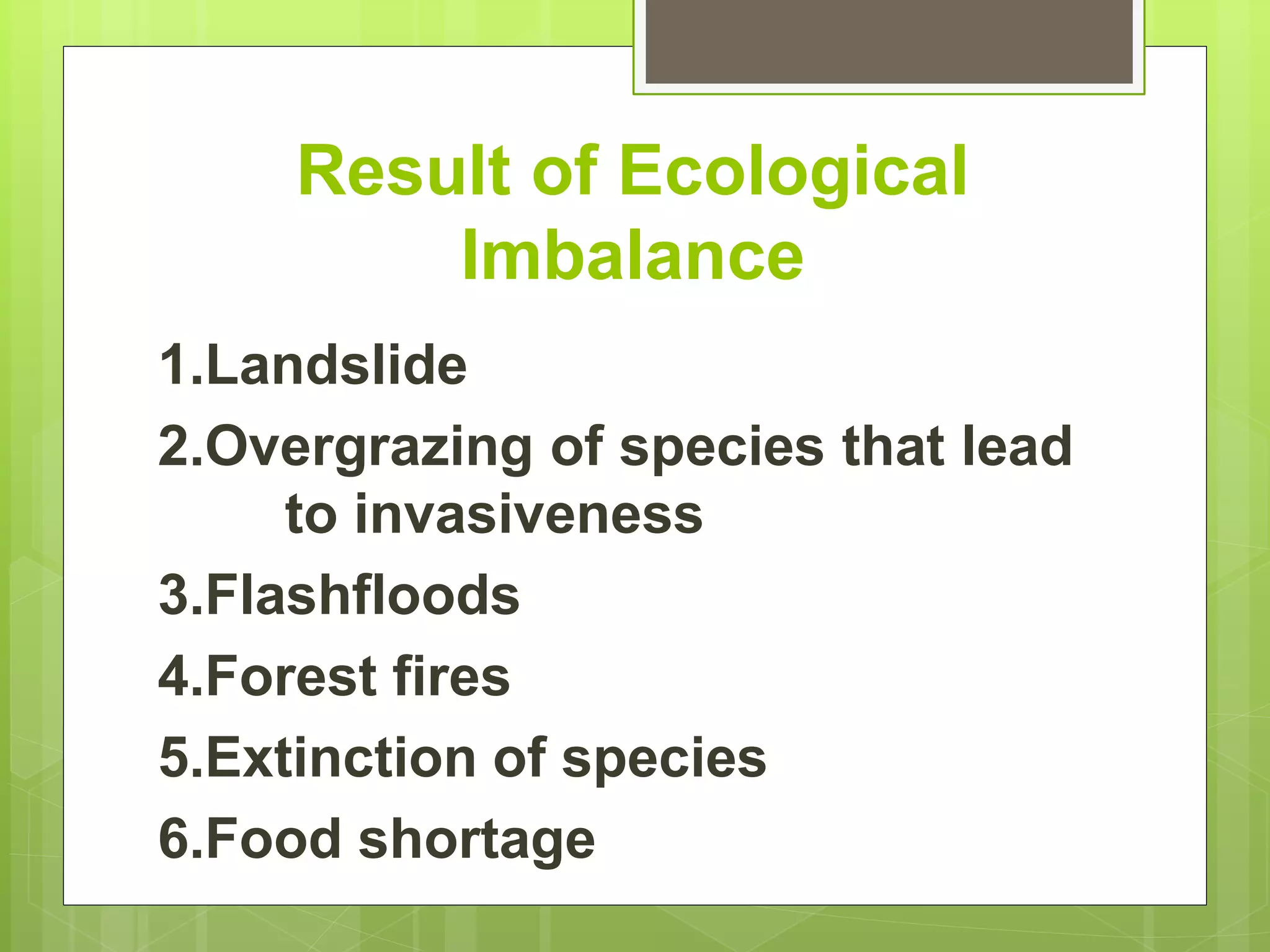 How Do Human Activities Affect the Ecosystem, Prepared by: Edsyl ...
