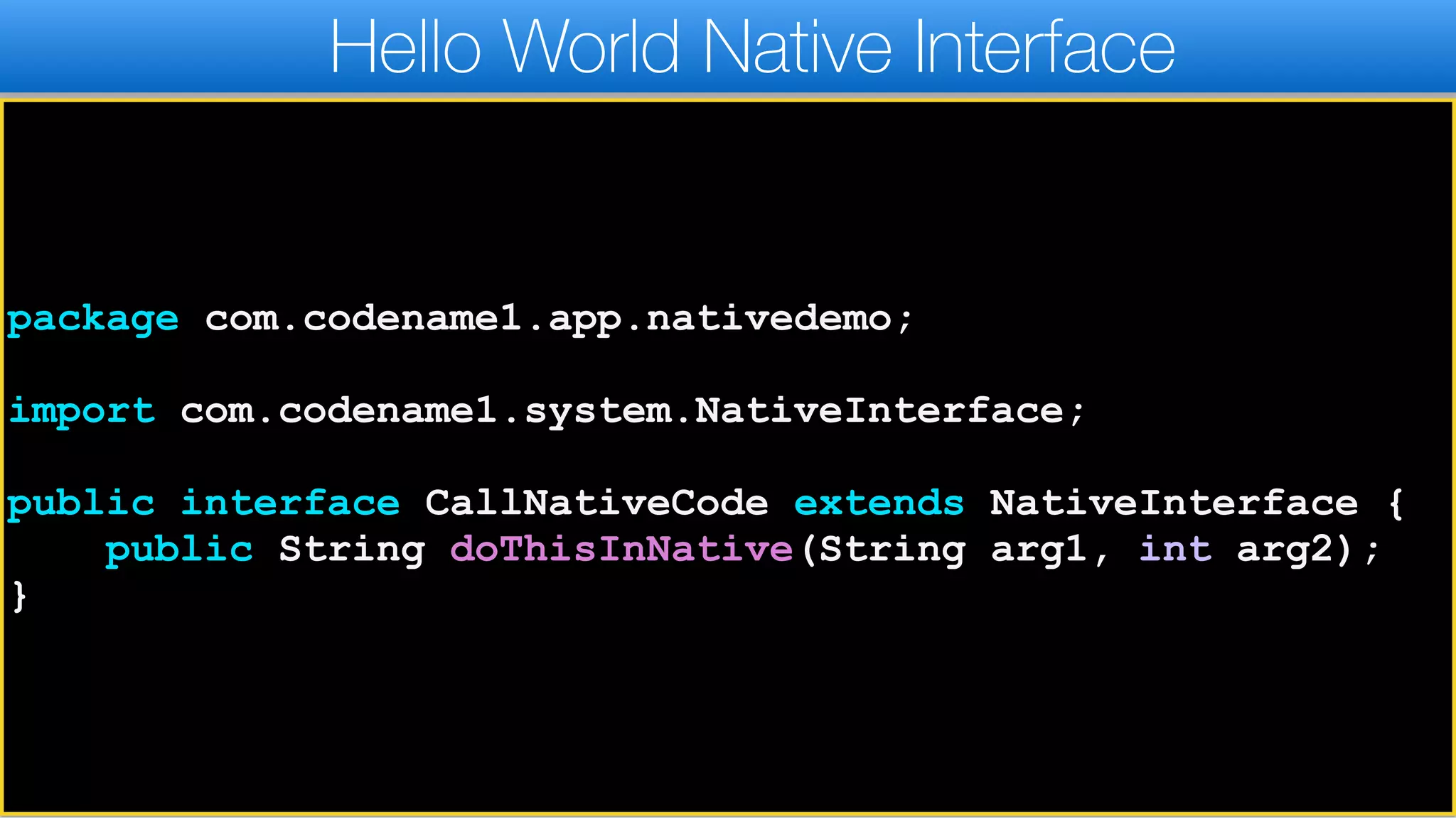 How do i - create a native interface | PPT