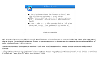 How do I - Localization and Internationalization (l10n, i18n ...