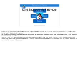 How do I - Style Backgrounds and Borders - Transcript.pdf