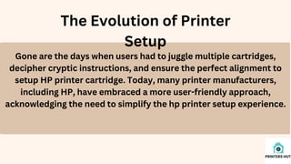 Printershut | How do I bypass an HP printer setup cartridge? | PPT