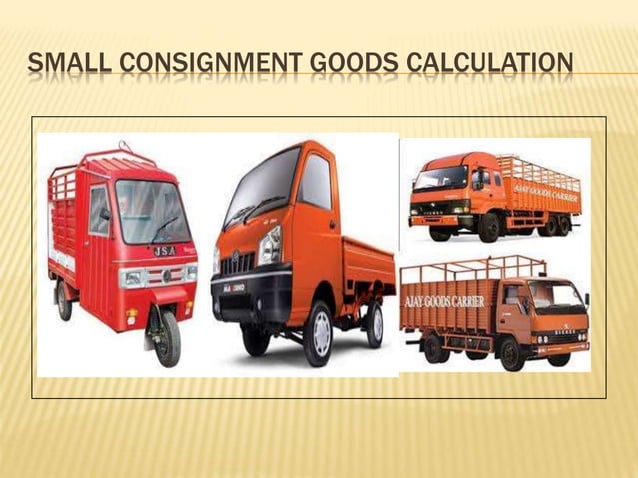 How do i calculate in movement of goods from one place to another ...