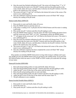 How do i calibrate my p h meter | PDF