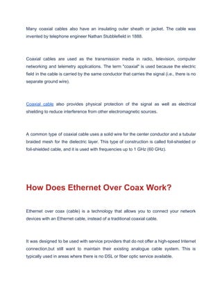 How Do I Convert Coax to Ethernet? | PDF | Computer Networking | Computing