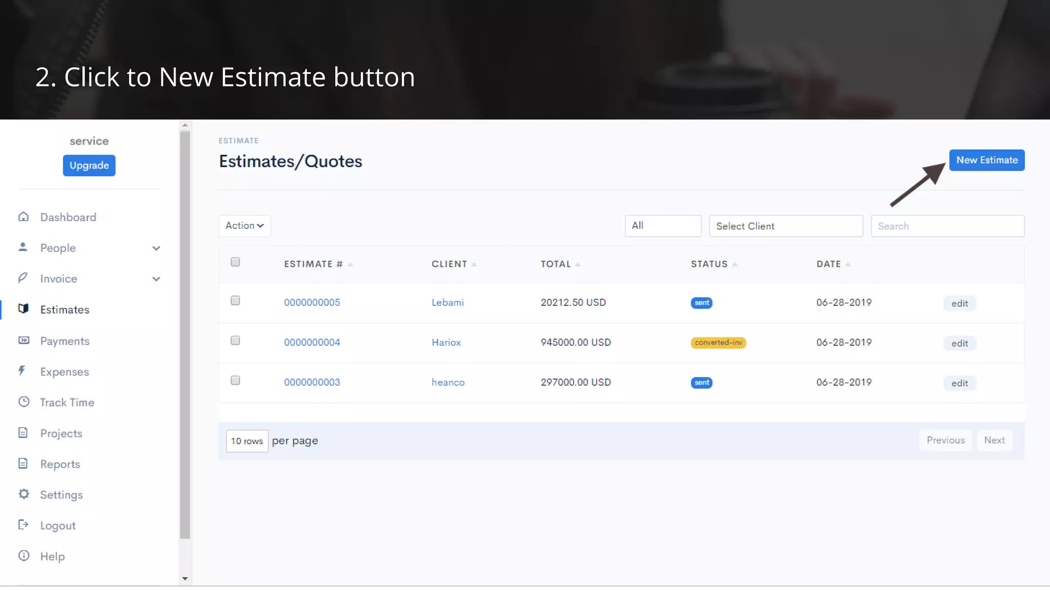How do i create an estimate for a client | PDF