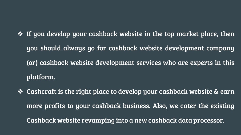 How do i develop a cashback website like cashkaro