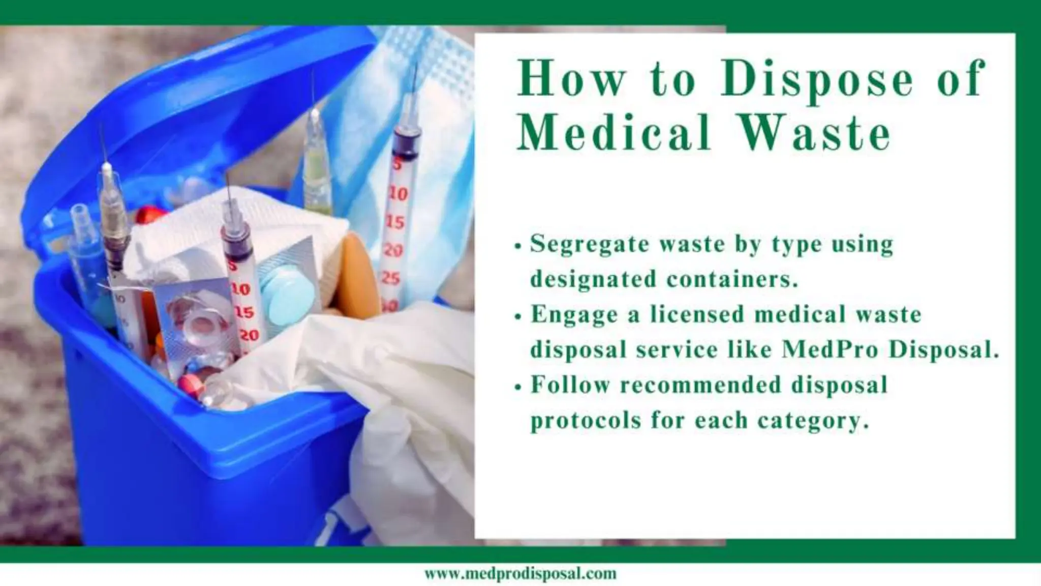 How Do I Dispose of Medical Waste. - MedPro Disposal | PPTX