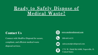 How Do I Dispose of Medical Waste. - MedPro Disposal | PPT