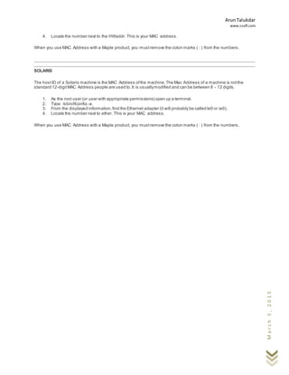 HostID or Disk Serial Number | DOCX