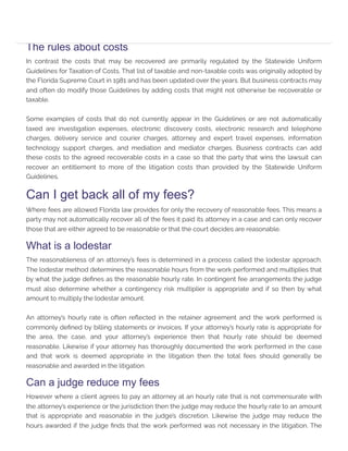 How do I get back my fees and costs in a Florida lawsuit by expert ...