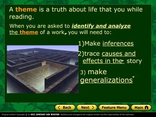 How do I identify theme? | PPT