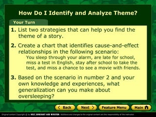 How do I identify theme? | PPT