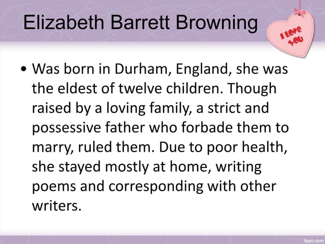 How do i love thee | PPT