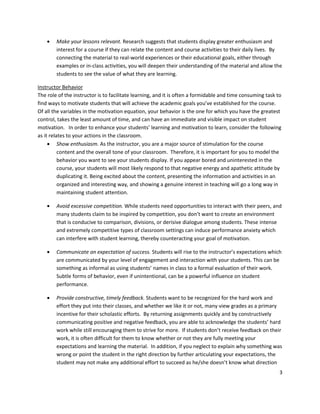How do i motivate my students white paper | PDF