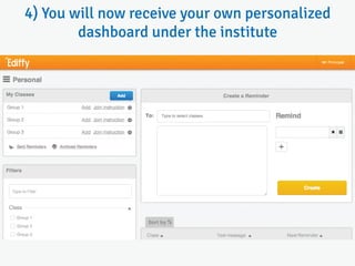 How do i signup as a teacher under an institute? | PPT