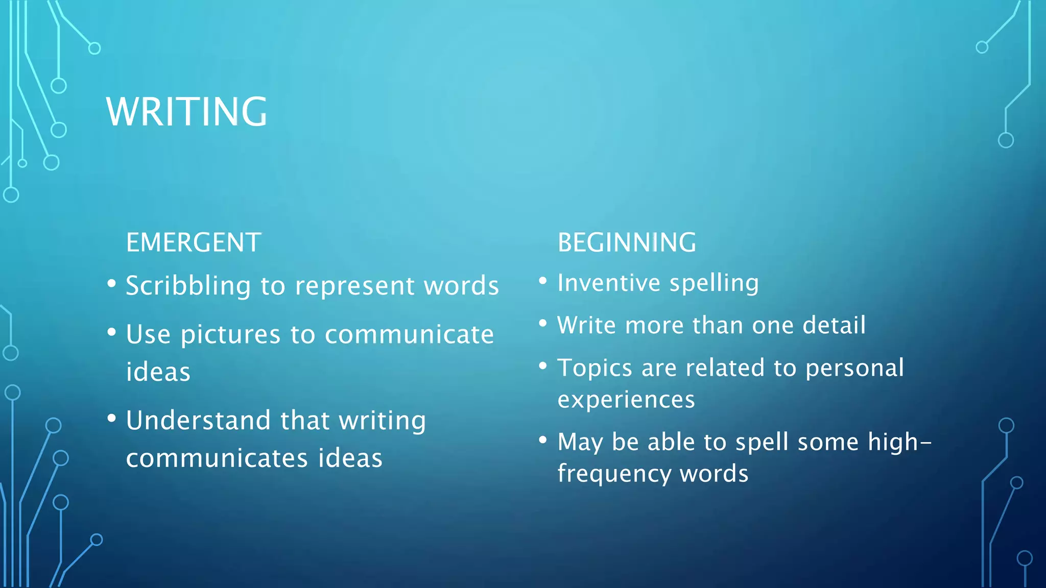 Emergent & Beginning Literacy Learners | PPTX