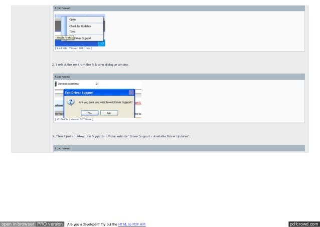How do I uninstall Driver Support for Windows?