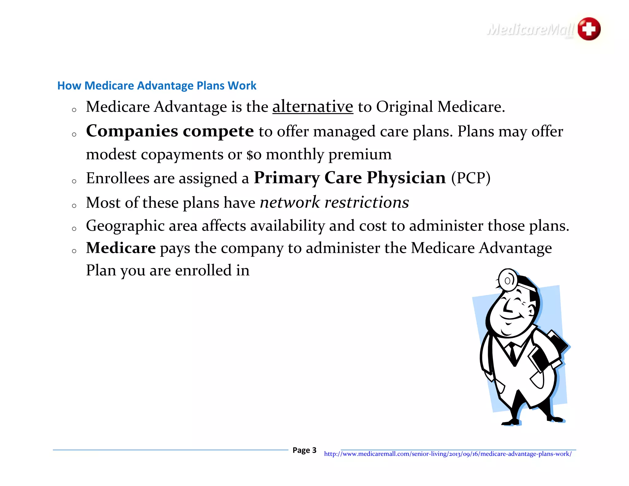 How do medicare advantage plans work? | PDF
