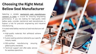 How Do Metal Bellow Mechanical Seals Work? | PDF