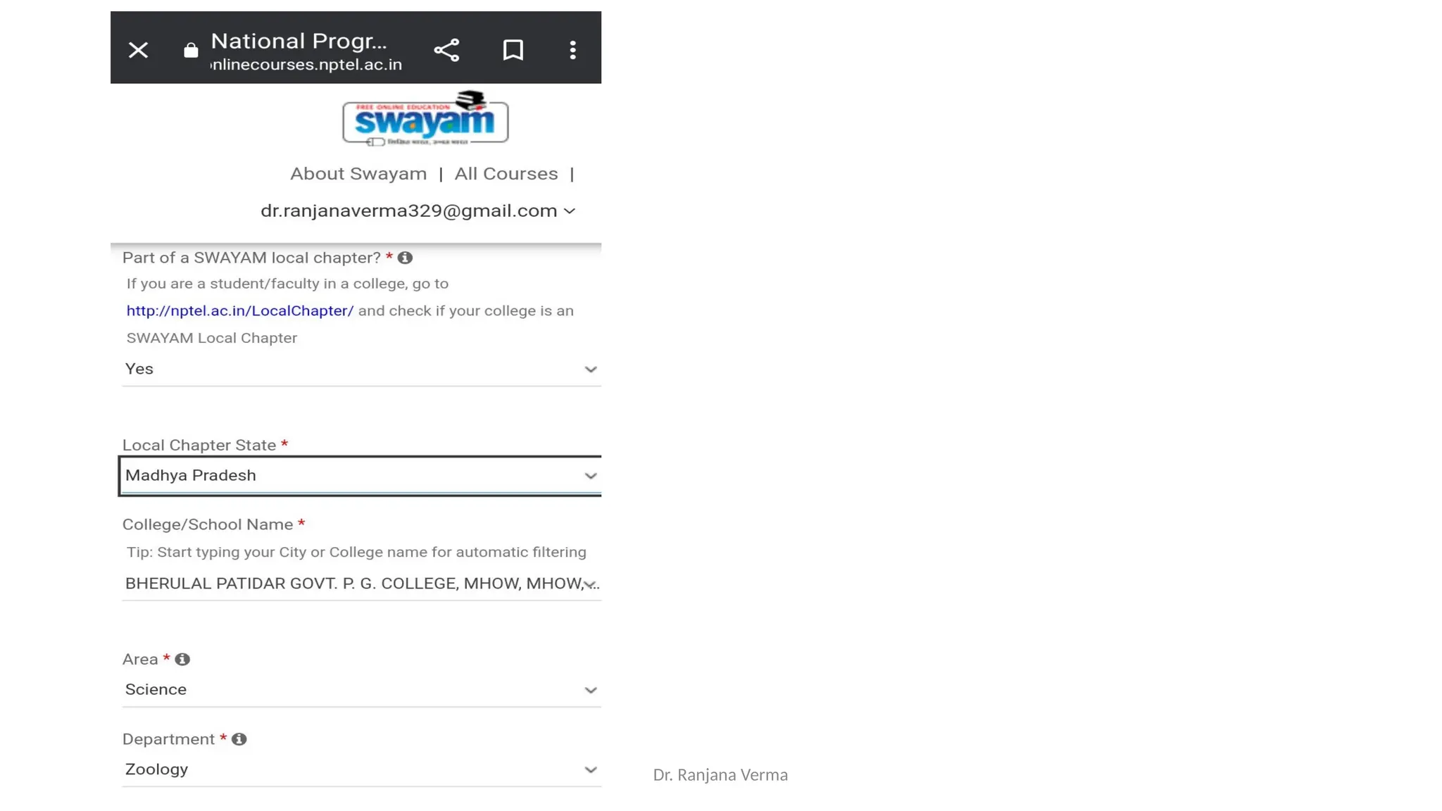 How do NPTEL/ SWAYAM Registration for a course.pptx