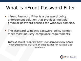 How a Windows Password Filters Works | PPT