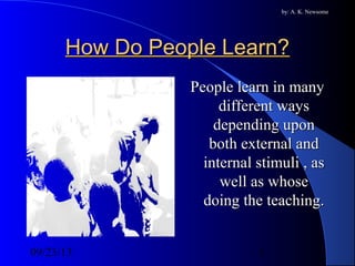 How do people learn | PPT