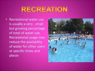 How do people use water resource 5 | PPT
