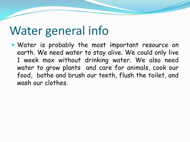 How do people use water resources | PPT