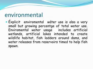 How do people use water resources | PPT