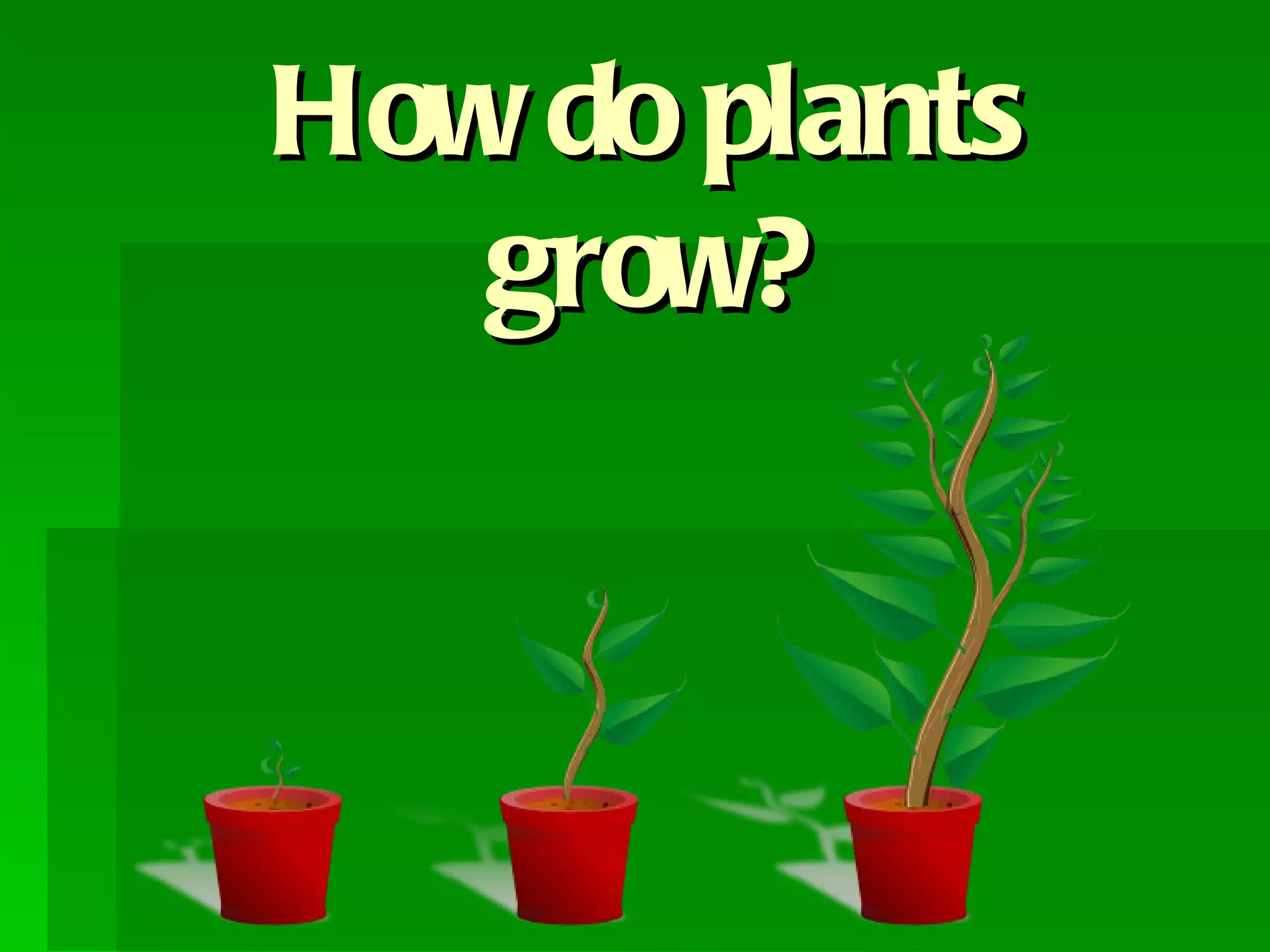 How do plants grow compressed | PPT