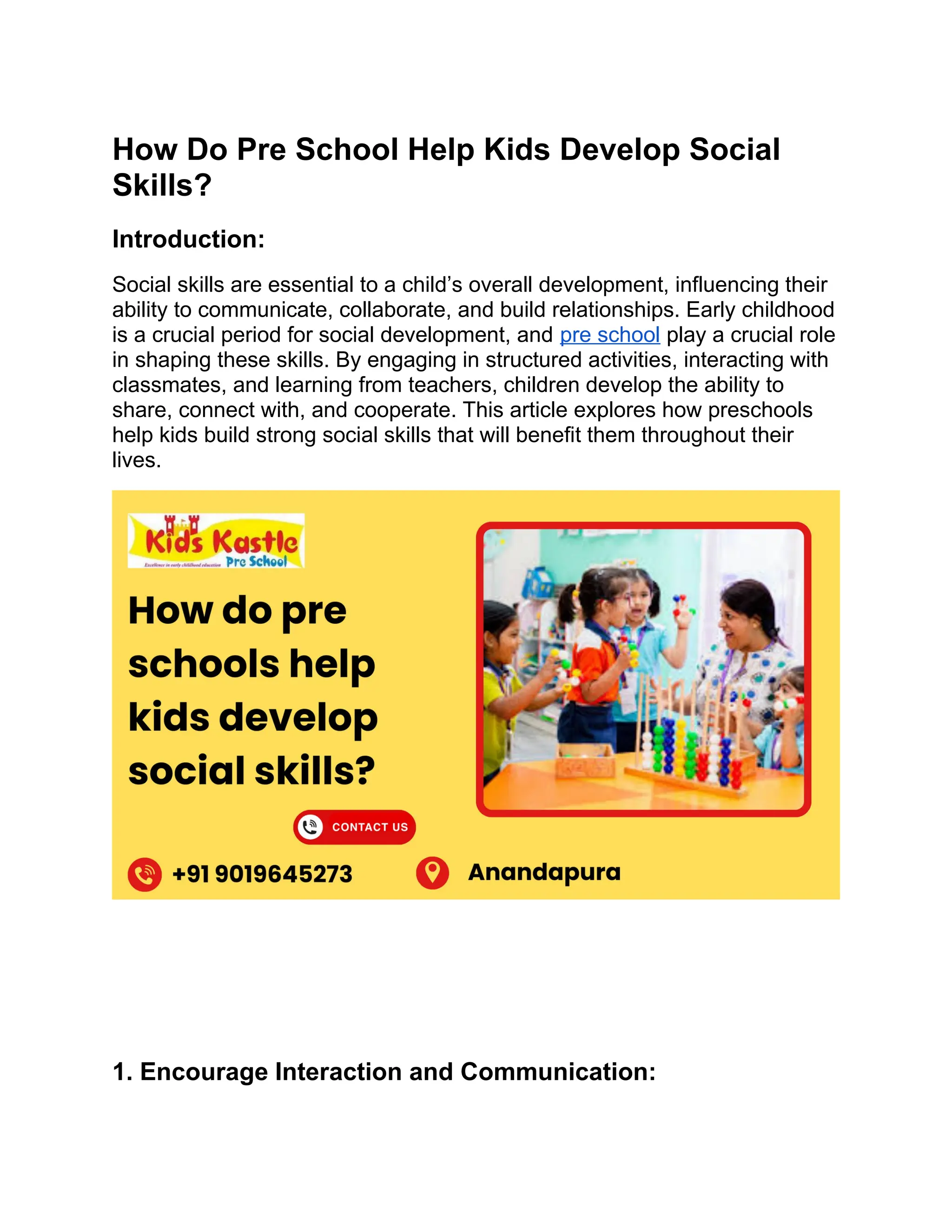 How Do Pre schools Help Kids Develop Social Skills.docx
