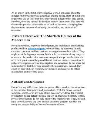 How Do Private Detectives Differ From Police Investigators.pdf