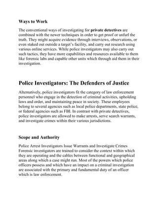 How Do Private Detectives Differ From Police Investigators.pdf