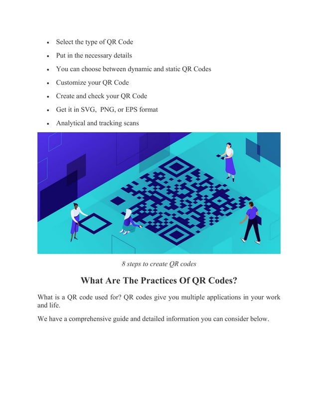 HOW DO QR CODES WORK? 8 STEPS TO CREATE YOUR CODES [GUIDE] | PDF