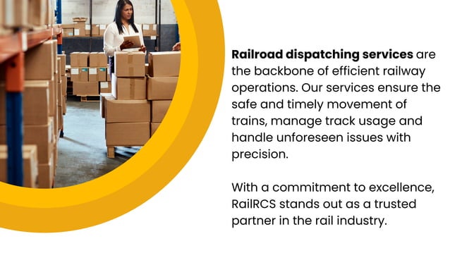 How do railroad dispatching services play a significant role ? | PDF ...