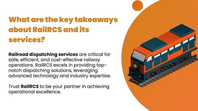 How do railroad dispatching services play a significant role ? | PDF | Rail Travel | Travel Type
