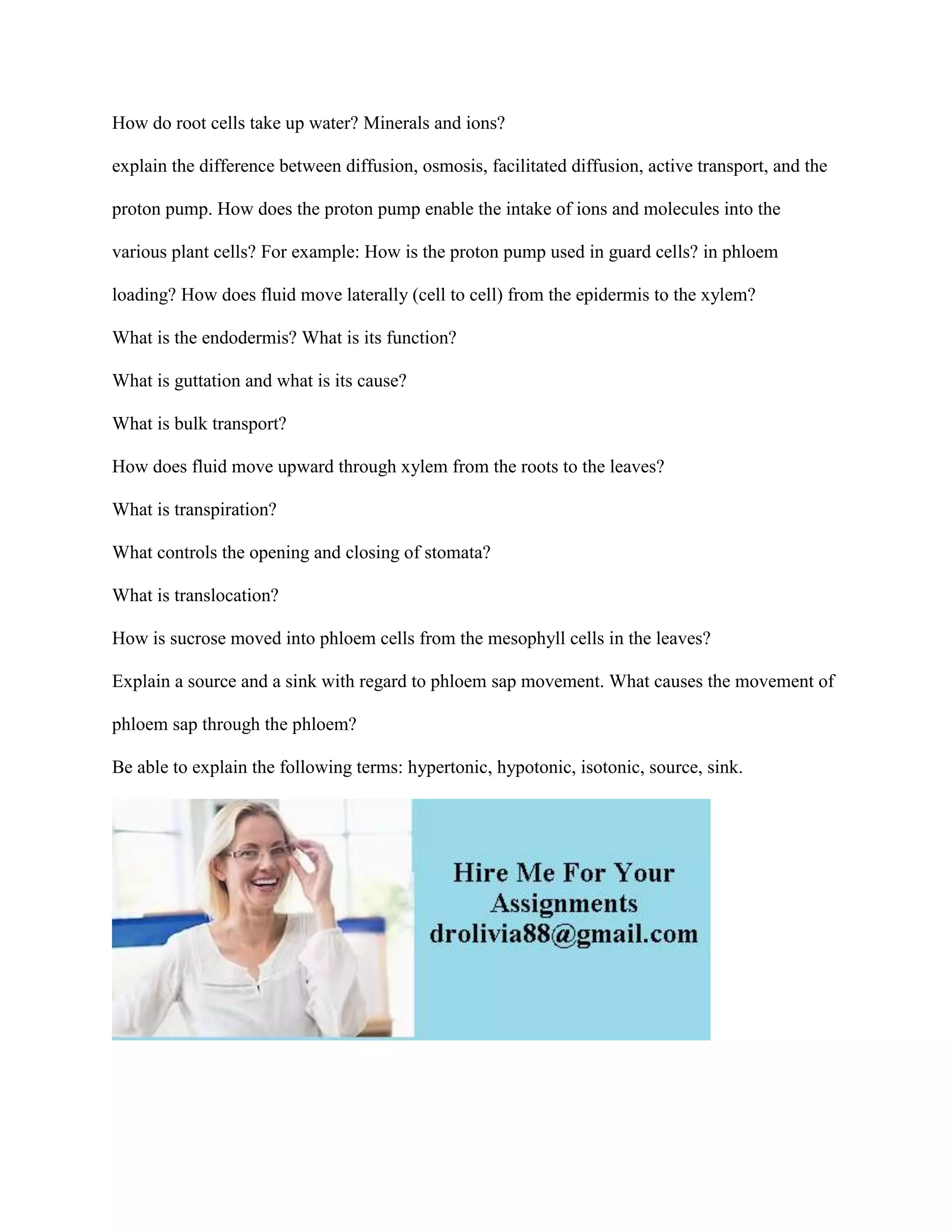 How do root cells take up water- Minerals and ions- explain the diff.docx