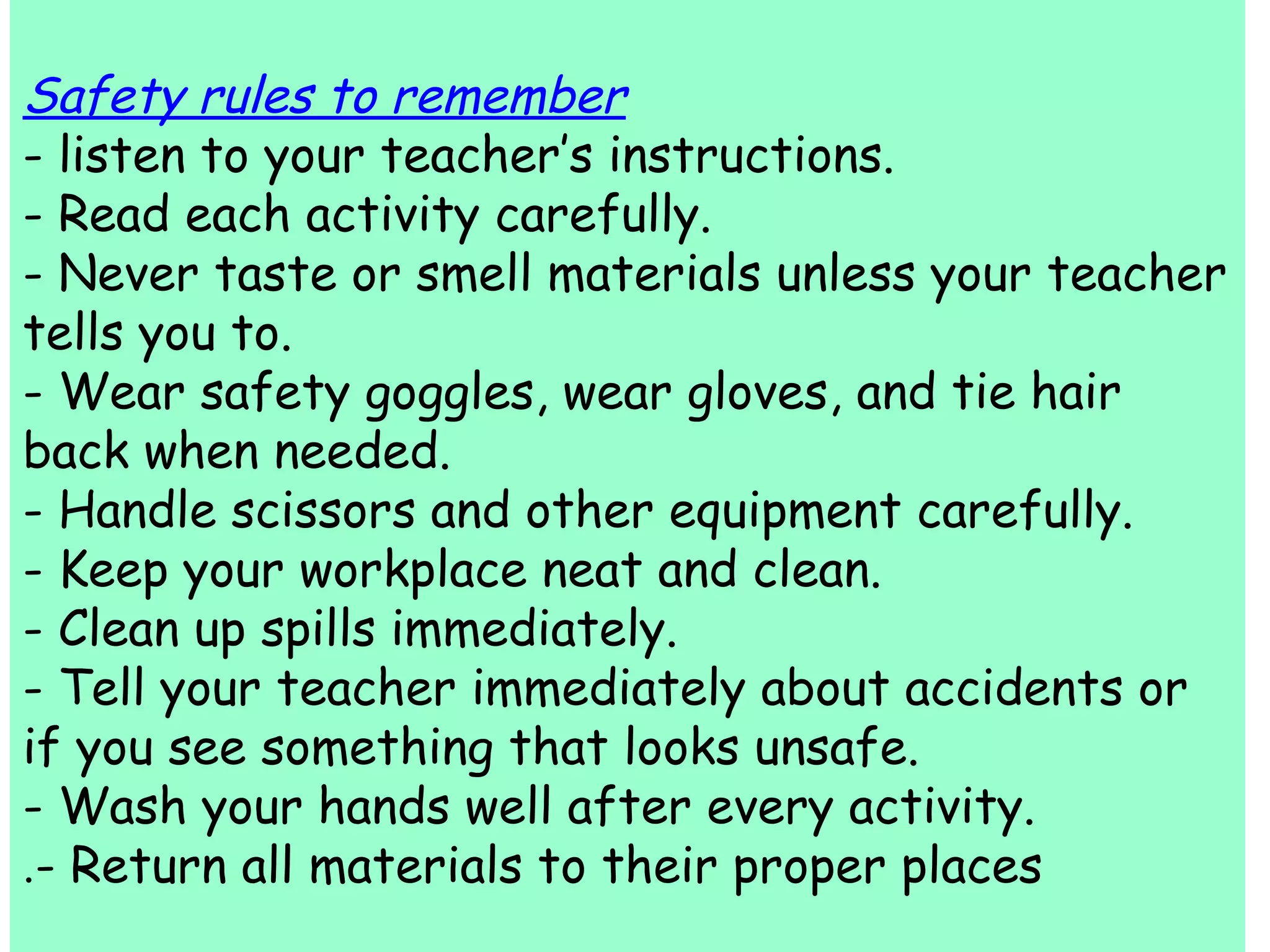 How do scientists use tools and stay safe | PPT