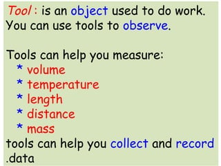 How do scientists use tools and stay safe | PPT