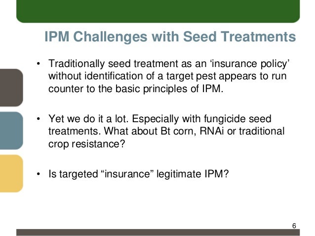 How do seed treatments fit into ipm