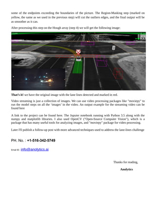 How do self driving cars detects lane lines so easily | PDF | Cameras ...