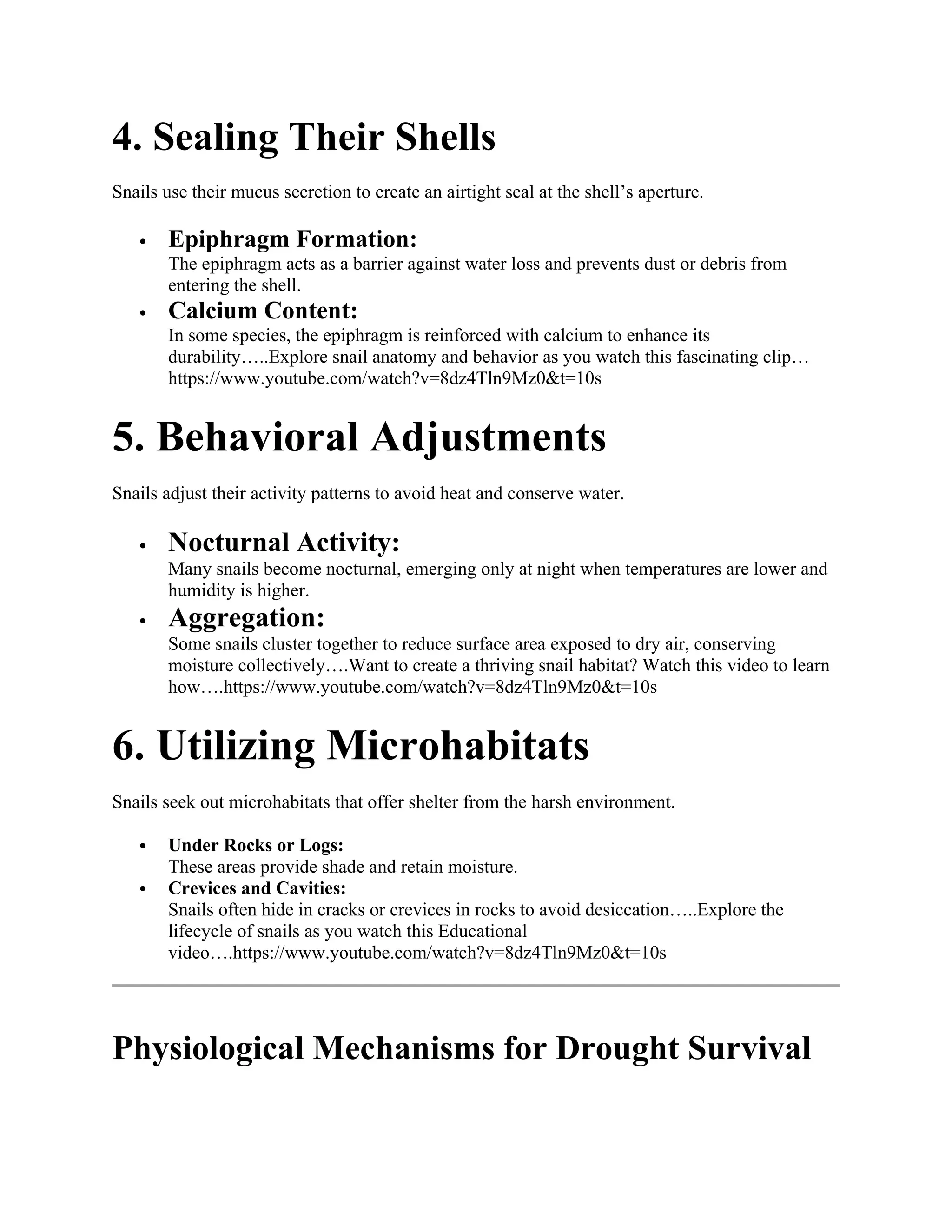 HOW DO SNAILS SURVIVE PERIODS OF DROUGHT..docx