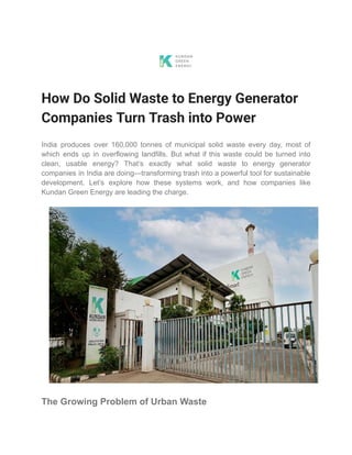 How Do Solid Waste to Energy Generator Companies Turn Trash into Power.pdf
